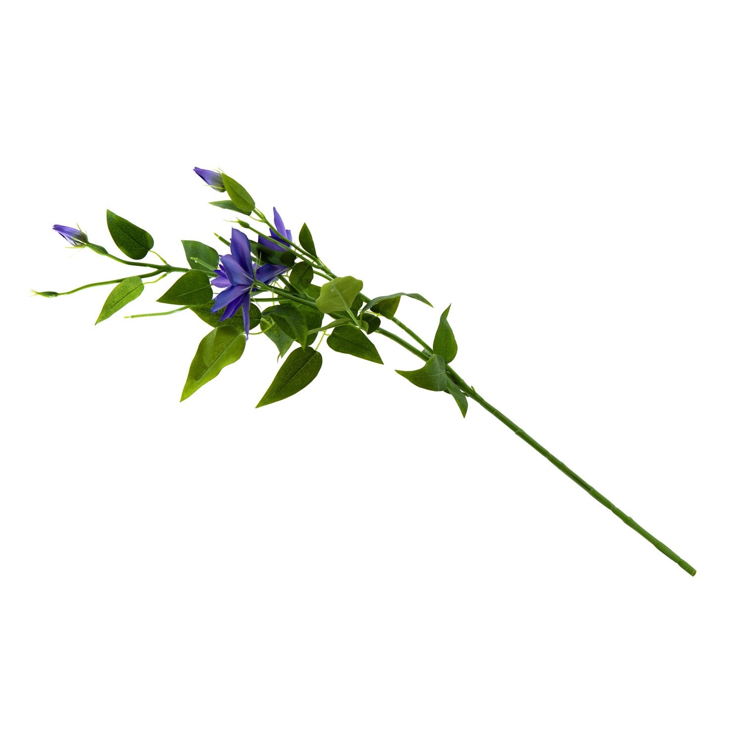 Floare decorativa, Witek Home, Clematis, 80 cm, Verde, Mov - eMAG.ro