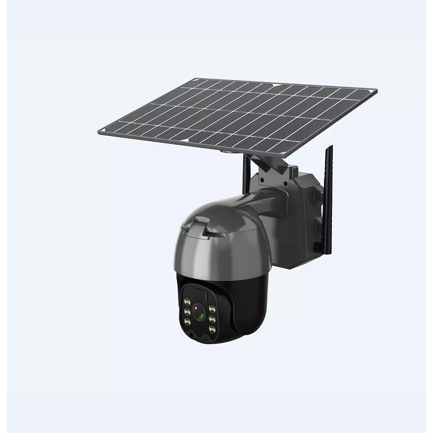 Camera de Supraveghere cu Panou Solar WiFi, 4MP, 4X Zoom Digital TSS ...