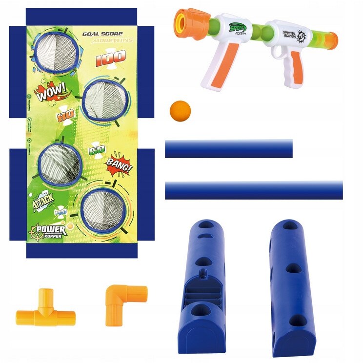 Set de tinte de tir mobile cu pistol si bile, Multicolor - eMAG.ro