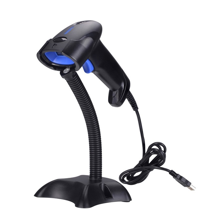 Cititor de coduri de bare cu suport, scanare automata prin cablu a ...