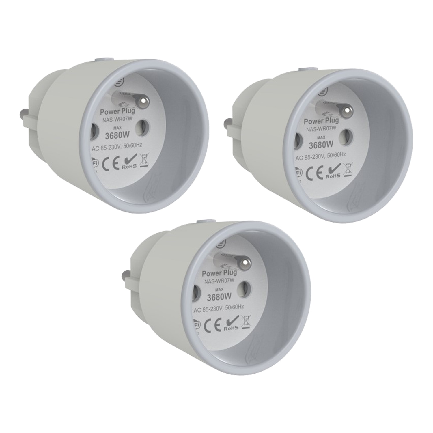 Set 3 prize inteligente Neo Lite, Immax, Wi-Fi, 71 x 45 x 45 mm, Gri ...