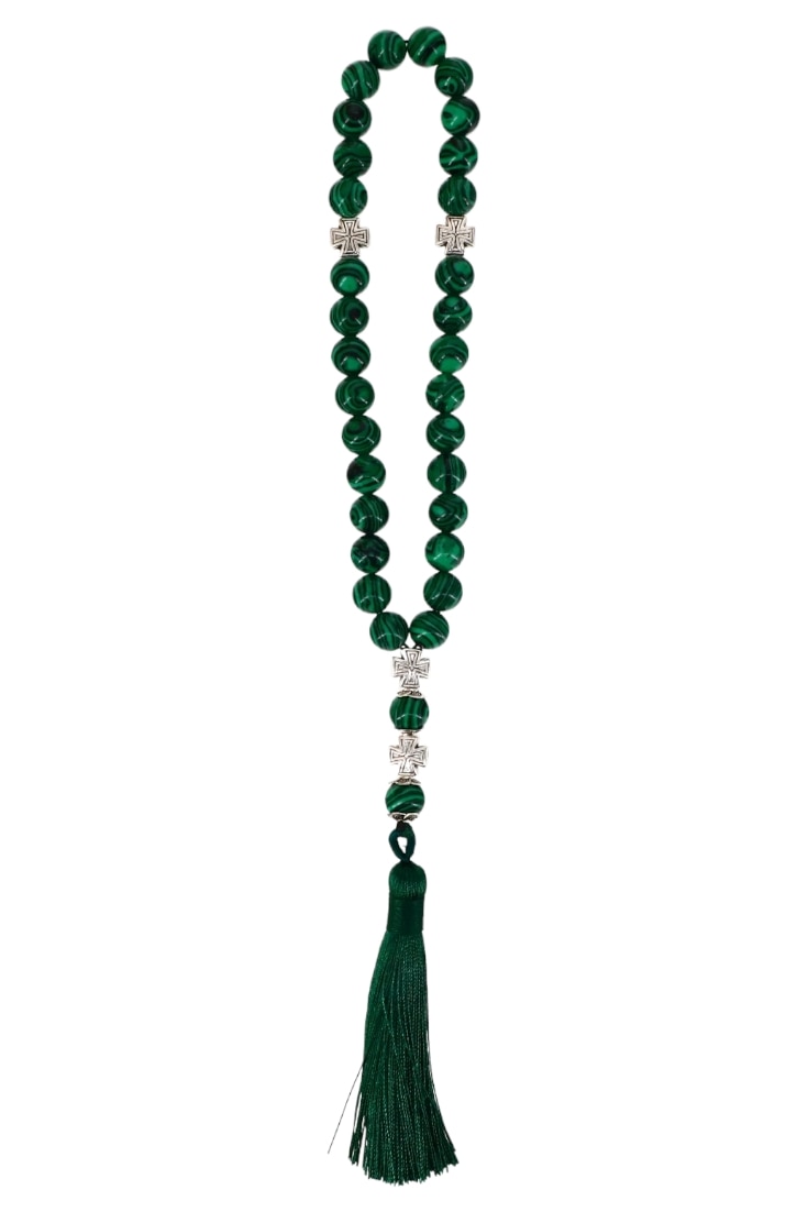 Matanii din pietre semipretioase, Malachit, Bunastare, 28 cm, Verde ...