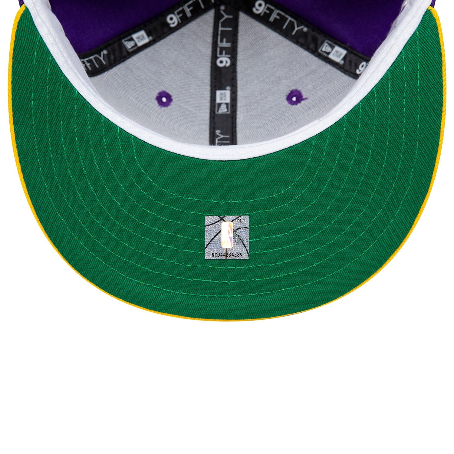 Sapca New Era ajustabila cu cozoroc plat si logo LA Lakers, Mov, 55-60 ...