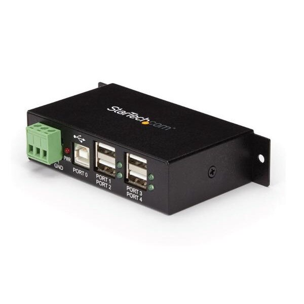 Hub USB StarTech ST4200USBM, 4 porturi, Terminal Block, 480 Mbps Negru ...