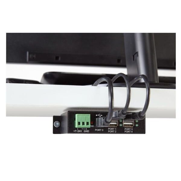 Hub USB StarTech ST4200USBM, 4 porturi, Terminal Block, 480 Mbps Negru ...