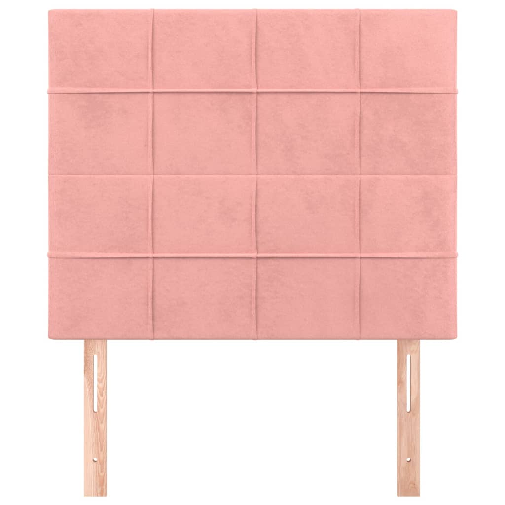 Set tablii de pat vidaXL, 2 piese, roz, 80x5x78/88 cm, catifea, 8.6 kg ...