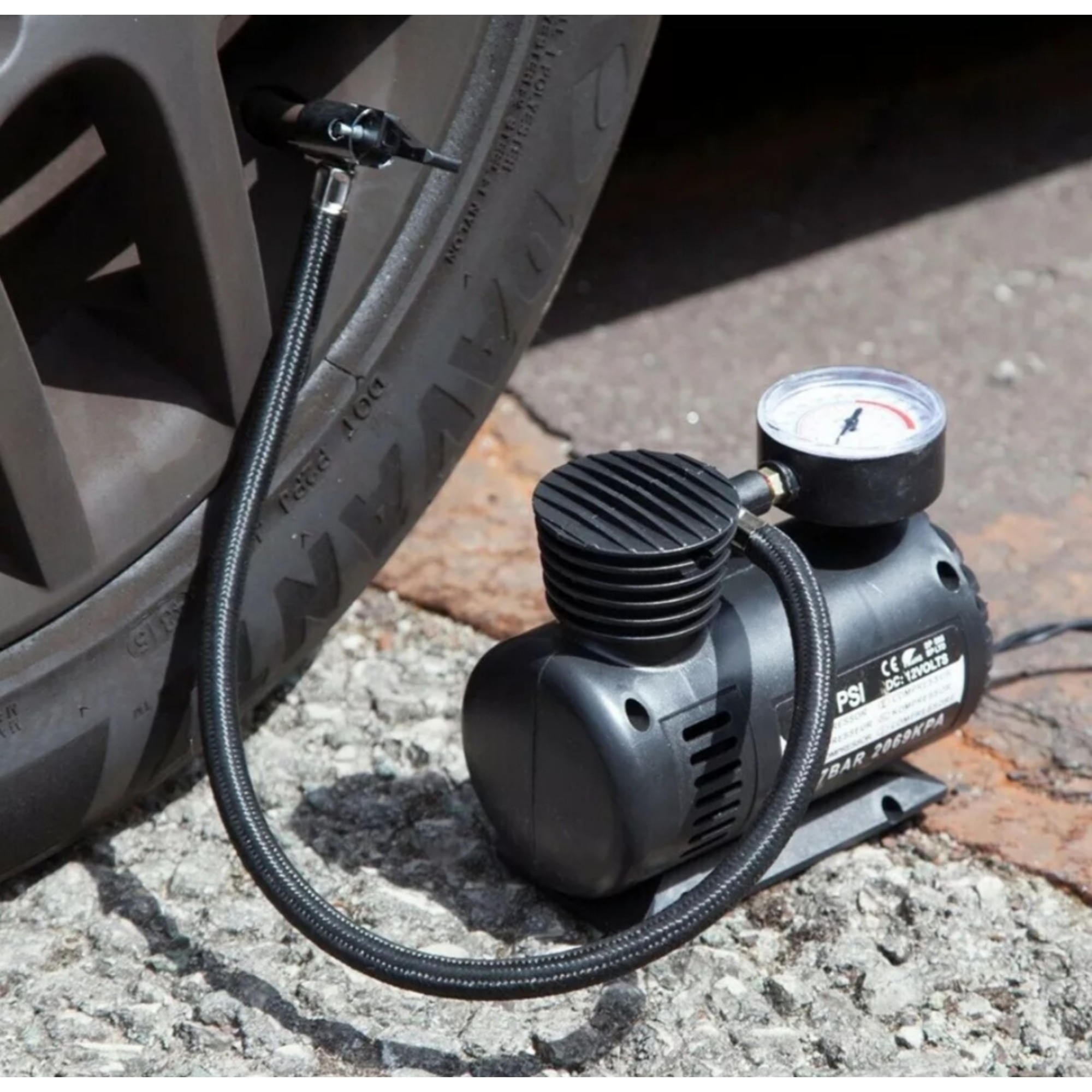 Set Compresor Auto, RoHS, 12V, 300Psi, 4 Capace Ventile Auto - eMAG.ro