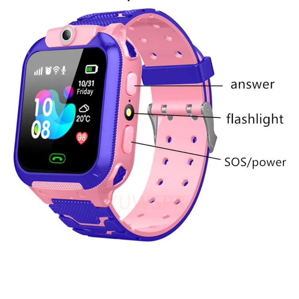 Ceas Smartwatch pentru copii si adolescenti, apel vocal si pozitionare ...