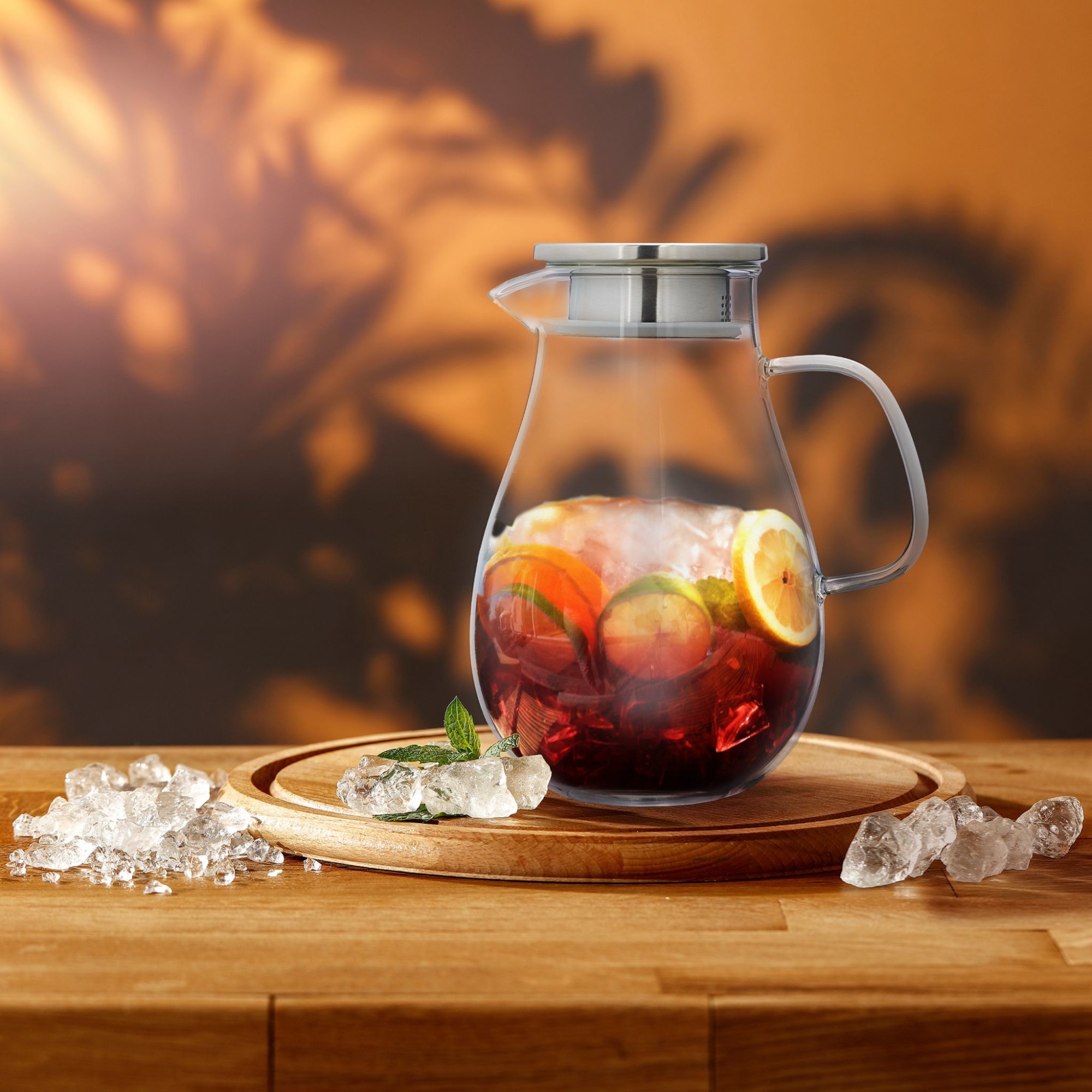 Carafa pentru limonada cu decantor, Relaxdays, 1.8 l - eMAG.ro