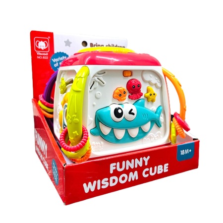 Cub interactiv de activitati pentru bebelusi, cu 9 moduri de joaca, 13. ...