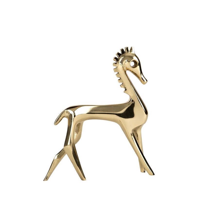 Figurina in forma de cal, Witek Home, Alama, Auriu - eMAG.ro