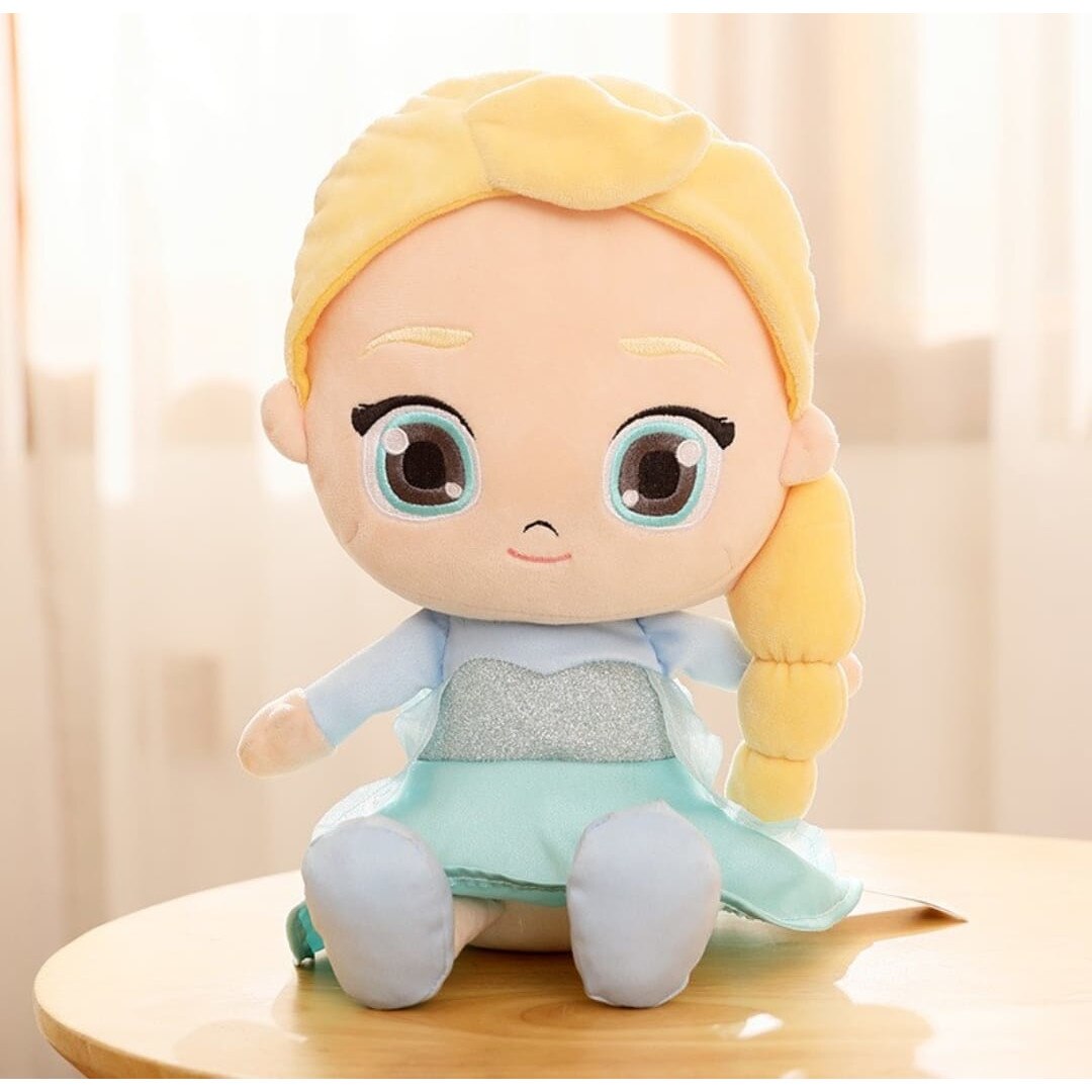 Set de plus, 2 Printese, Elsa si Anna, multicolor, 30 cm - eMAG.ro