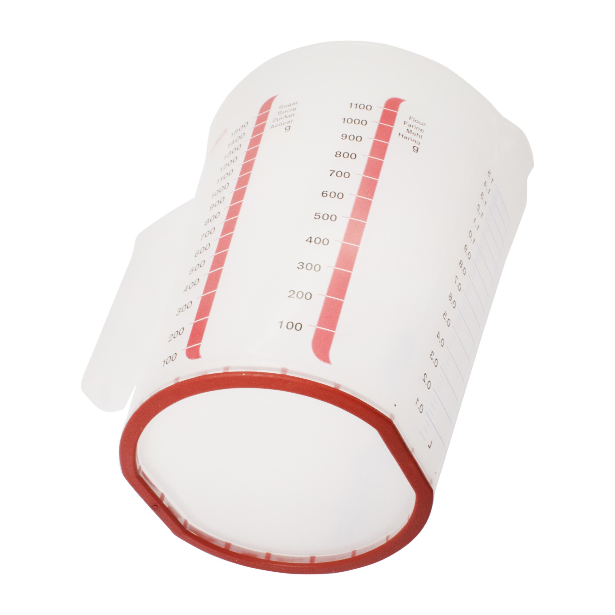 Cana gradata, pana la 1500g si 1.5 litri, cu capac, 2 in 1 ...