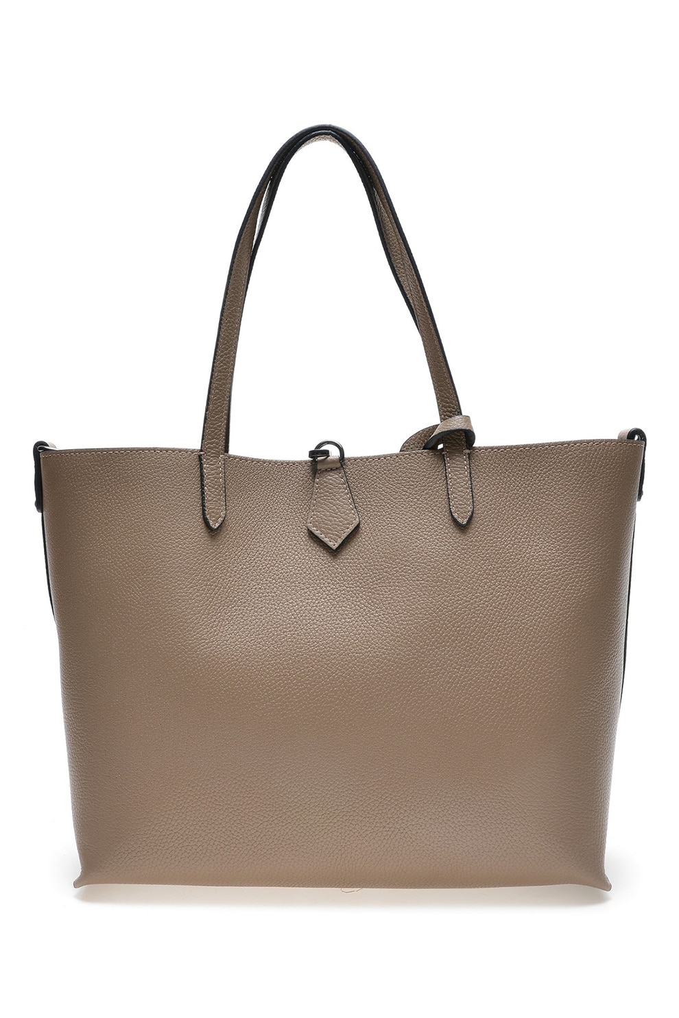 Isabella Rhea, Geanta shopper de piele cu etui detasabil, Maro taupe ...