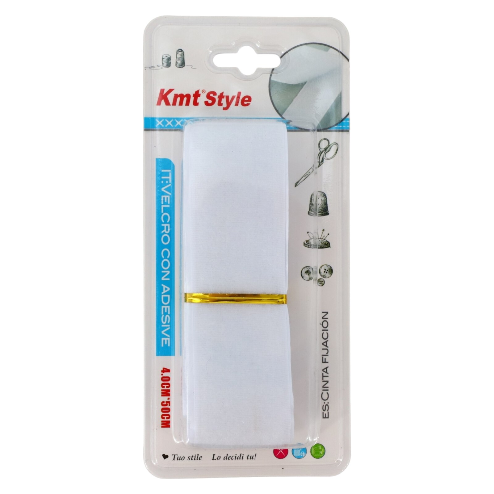 Banda Velcro cu scai / arici, 4 x 50 cm, NO311, Alb - eMAG.ro