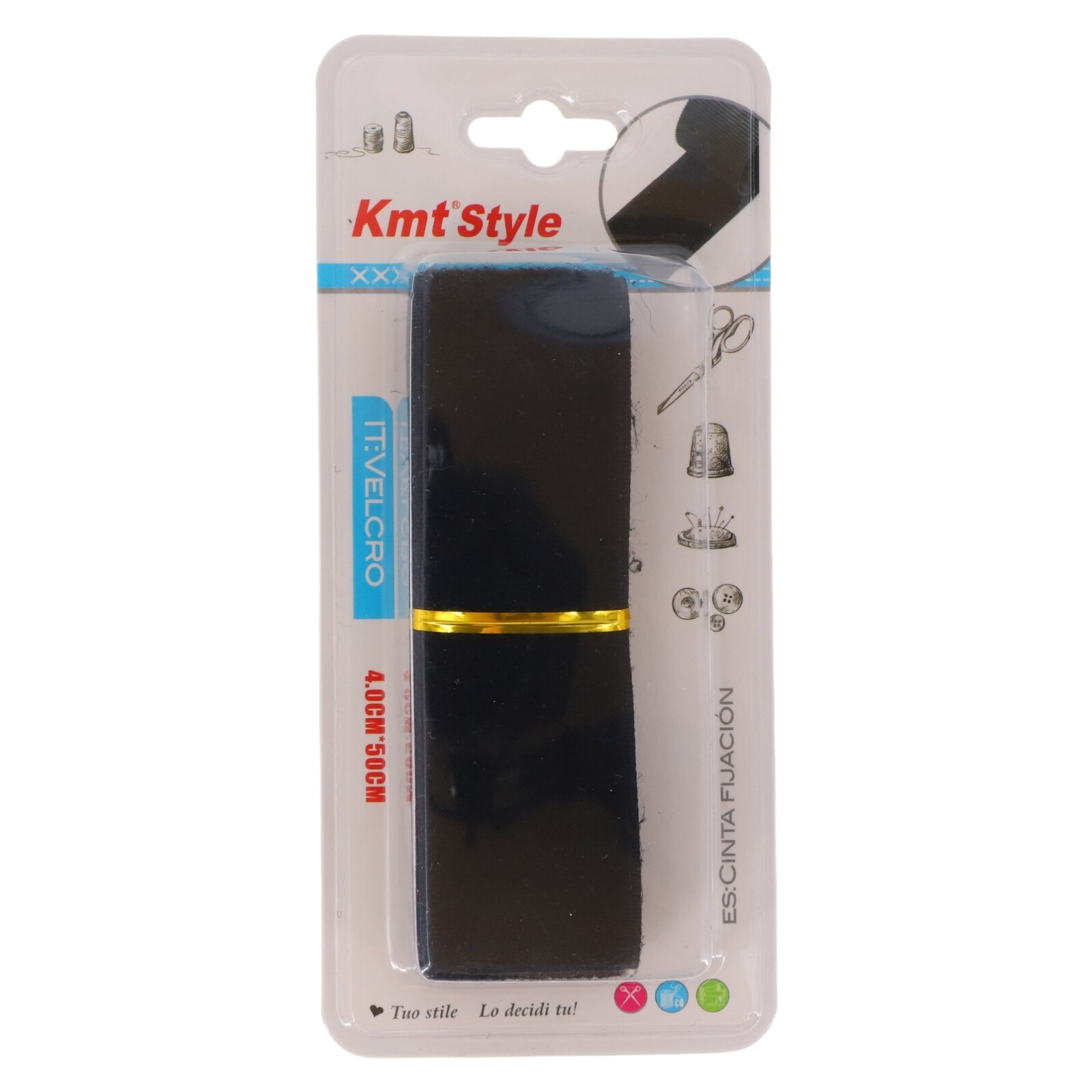 Banda Velcro cu scai / arici, 4 x 50 cm, NO312, Negru - eMAG.ro