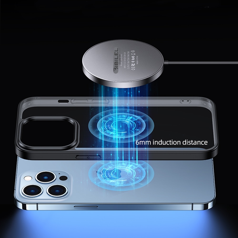 Incarcator wireless compatibil QI si MagSafe cu interfata Type-C, 15 W ...