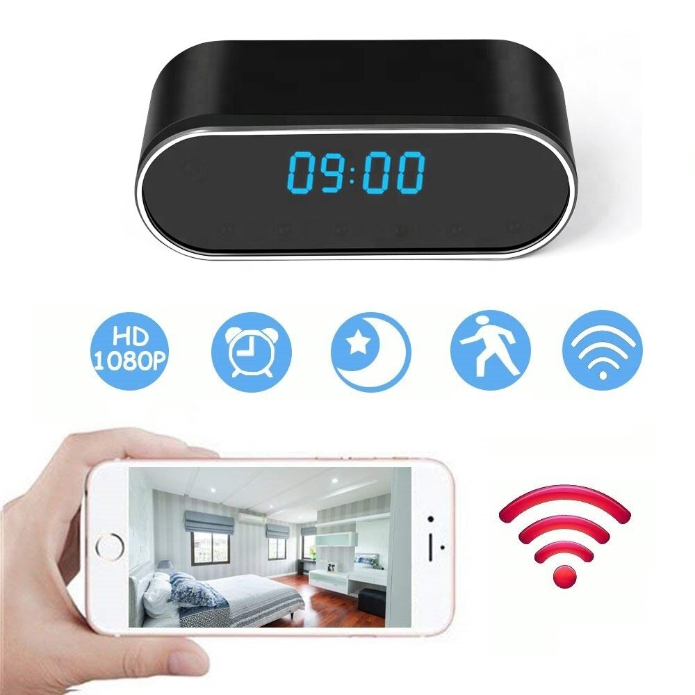 Mini camera Spy WI-FI IP Ascunsa in Ceas Desteptator, Microfon ...