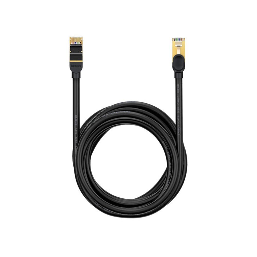 Cablu Ethernet RJ45, Baseus, Speed Seven, 1000 Mbps, 15m, Negru - eMAG.ro