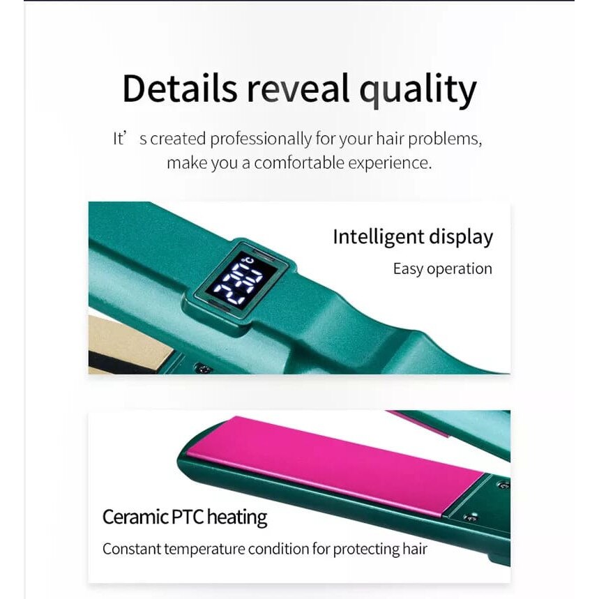 Placa par drept Andowl, din ceramica, electrica pentru indreptarea ...