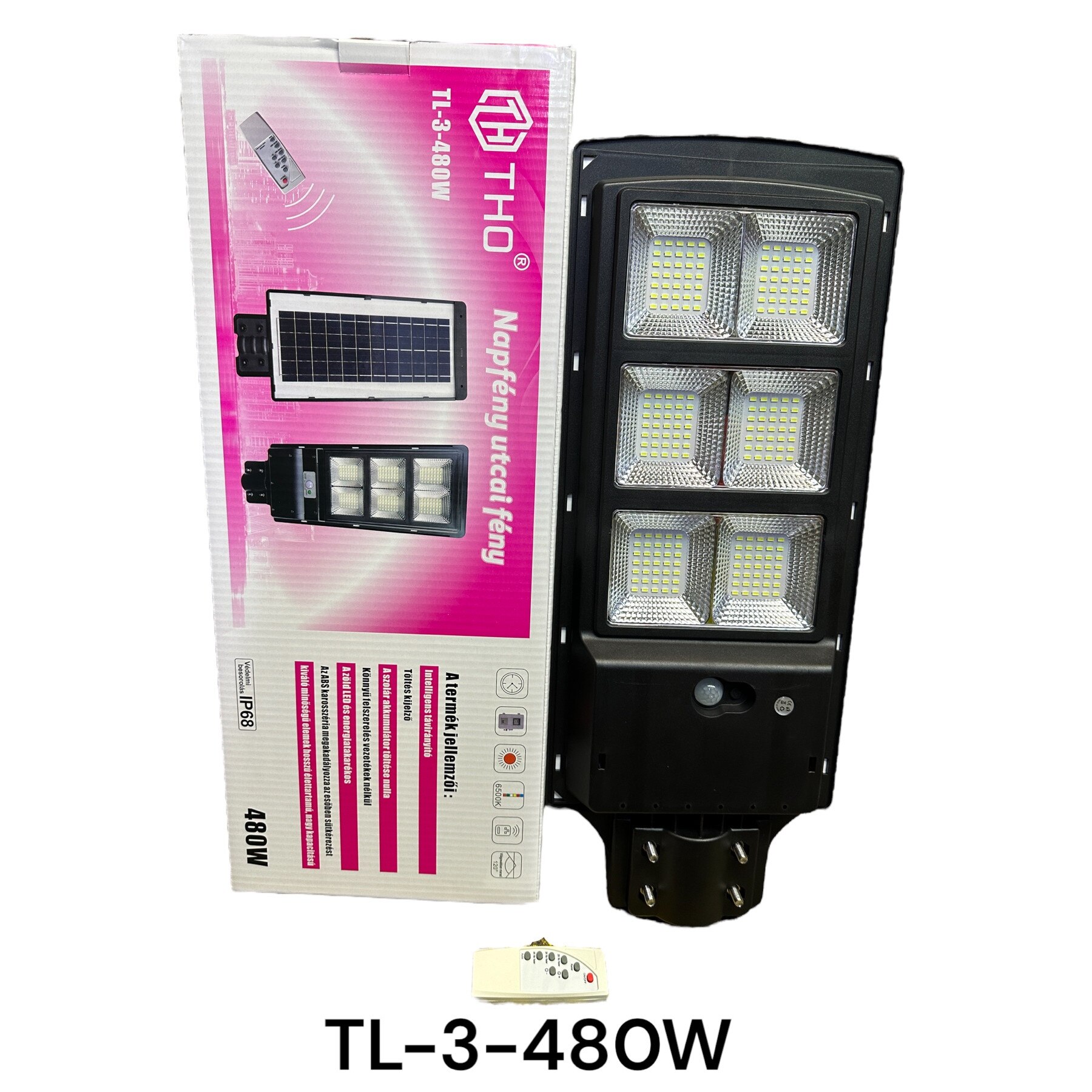 J55-DK napelemes led lámpa távirányítóval 480 W IP 68 - eMAG.hu
