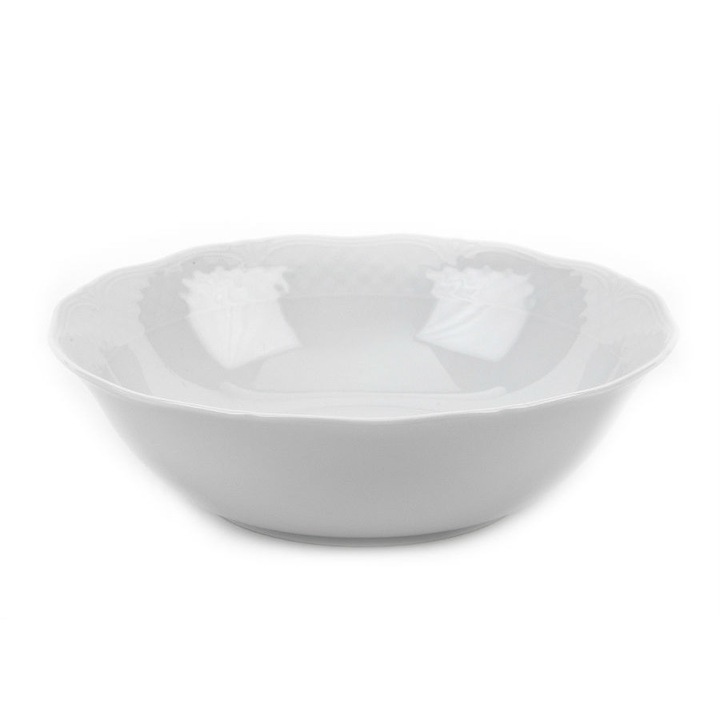 Salátástál, Afrodita, Ljubljana, Porcelán, 23 cm, Fehér - eMAG.hu