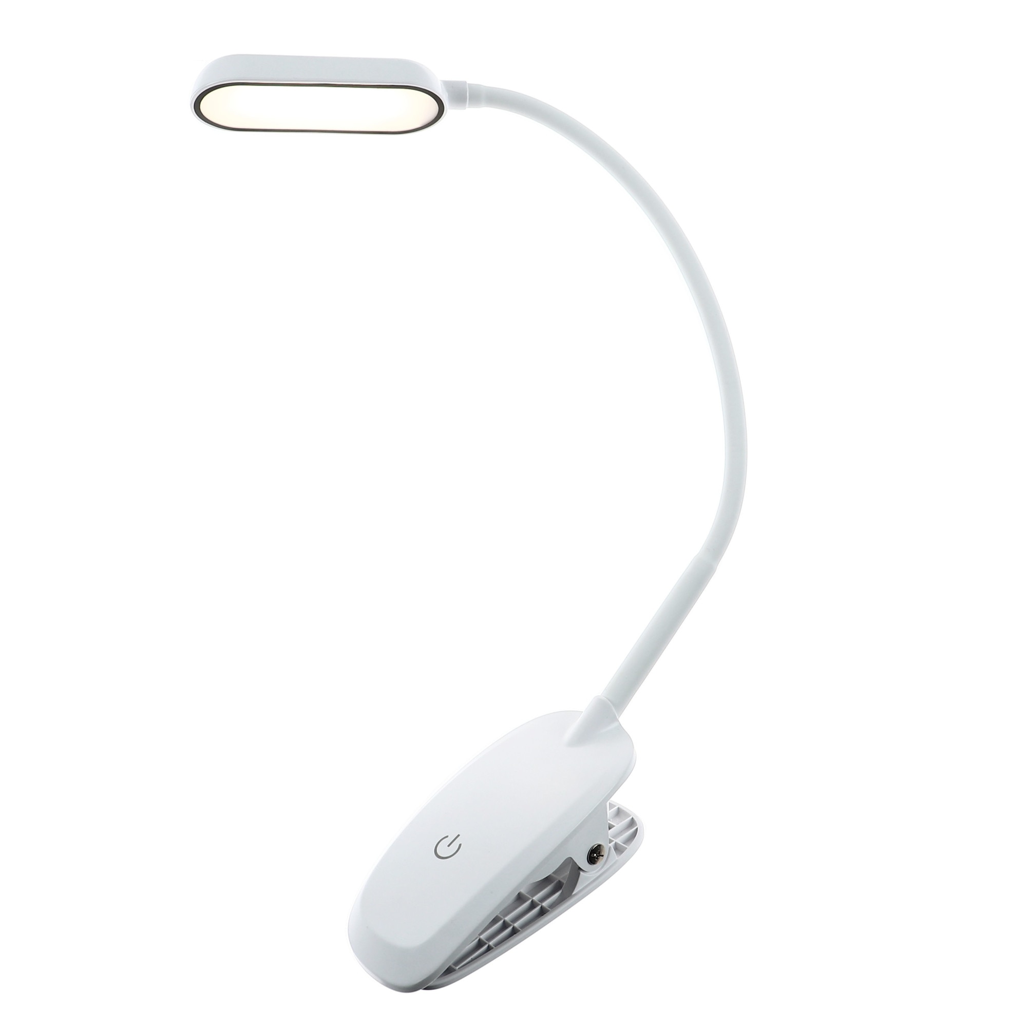 Veioza LED cu clips, 5W, 200lm, lumina neutra 4000 K, USB, functie ...