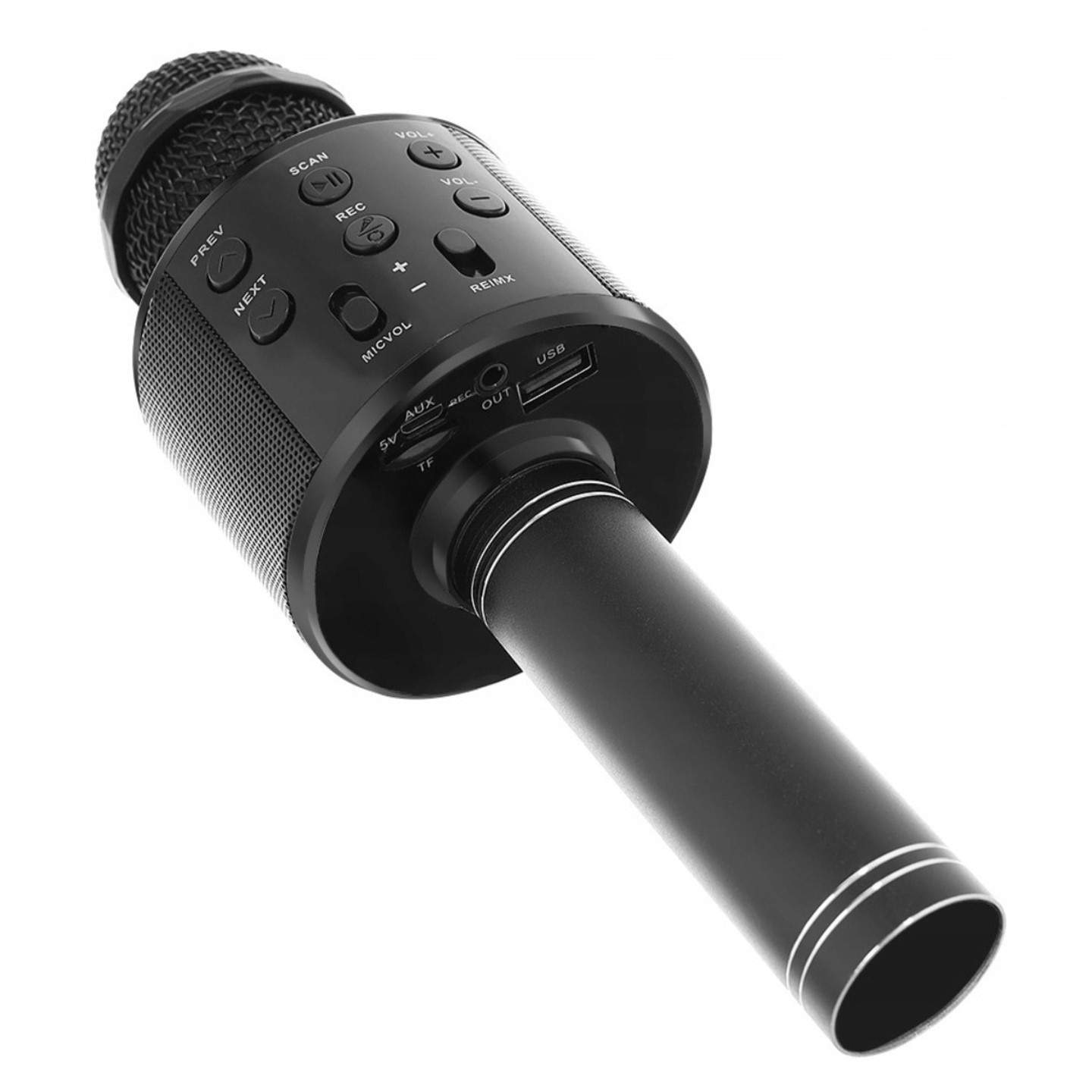 Microfon karaoke copii, wireless, cu acumulator, compatibil cu iOS si ...