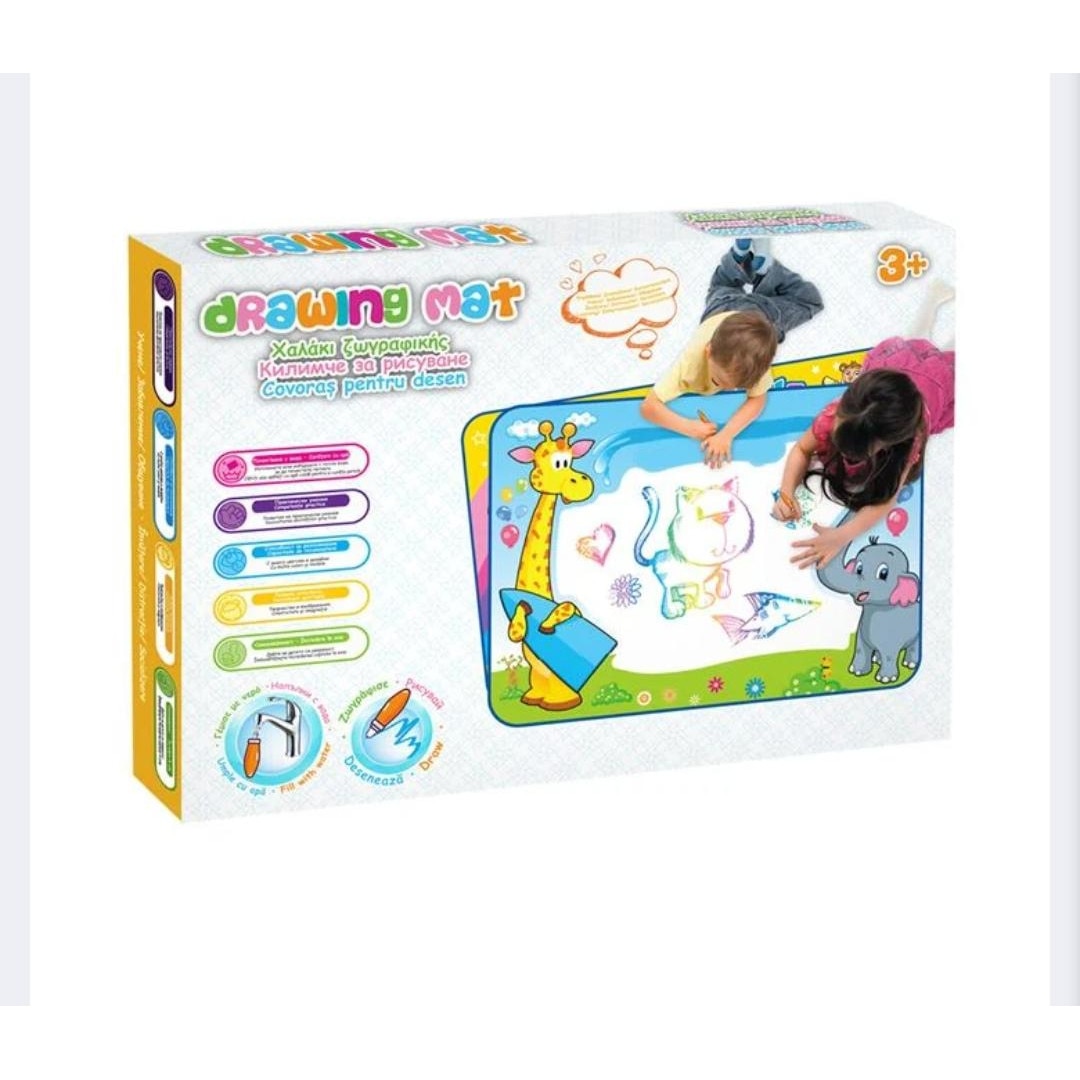 Covoras educativ de pictat cu markere de apa, lavabil, pentru copii, 65 ...