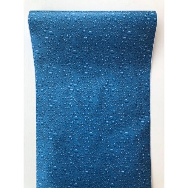 Folie autoadeziva PVC semitransparent pentru geam cu picaturi de apa 21 ...