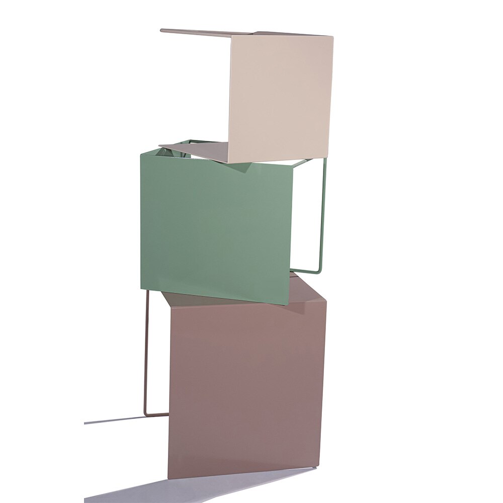 Set masute metalice living MAGUS ONE Geometry, nu necesita montaj ...