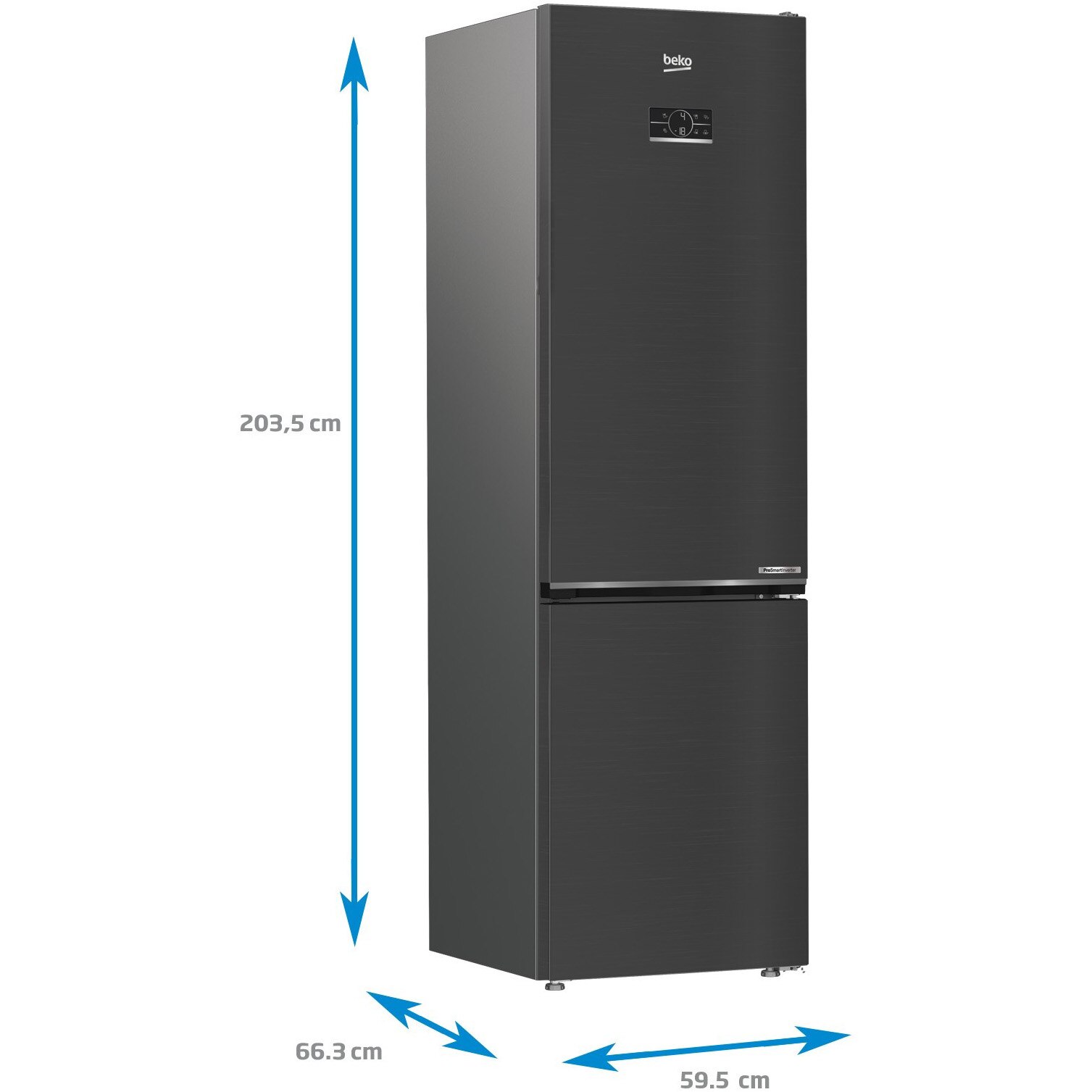 Combina frigorifica Beko B5RCNA405LXBR, 355 l, No Frost, HarvestFresh ...
