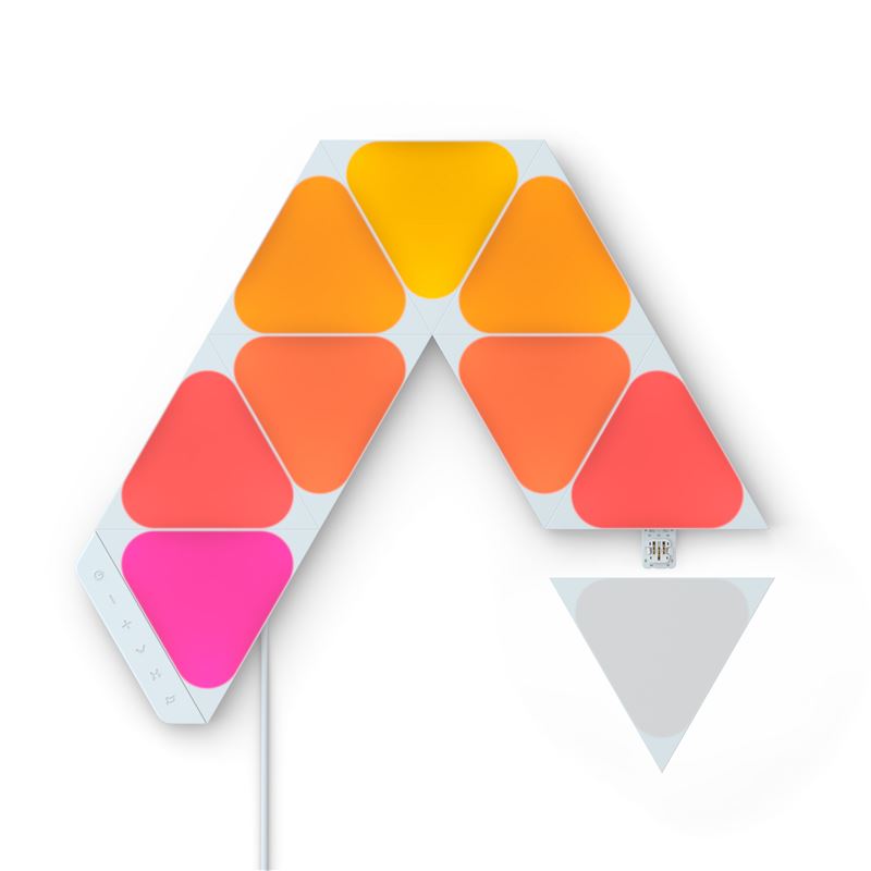 Kit 9 panouri luminoase inteligente Nanoleaf Shapes Mini Triangles ...