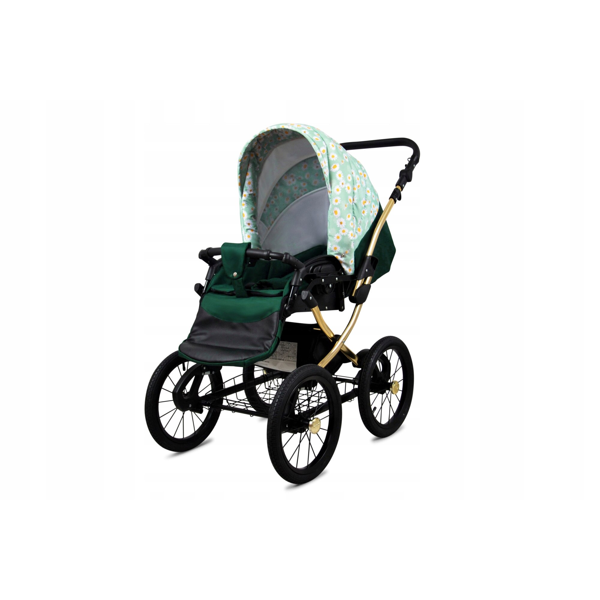 Детска количка BabyLux 4 в 1 Classic, Столче за кола, ISOFIX База ...