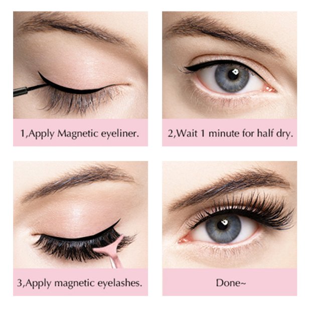 Set creion de ochi/gene magnetice, 10 perechi, Reutilizabil, Negru ...