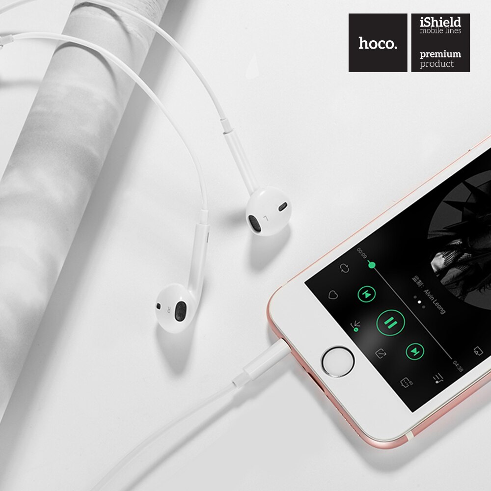 Casti clasice, In-Ear, comenzi si microfon pe fir, adaptor Jack 3.5mm ...