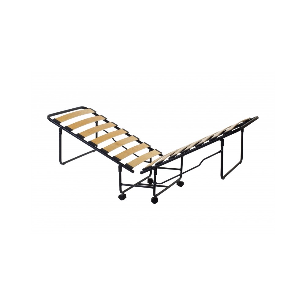 Pat metalic pliant Valetta 2 c939, 194x79x45cm, gri - eMAG.ro