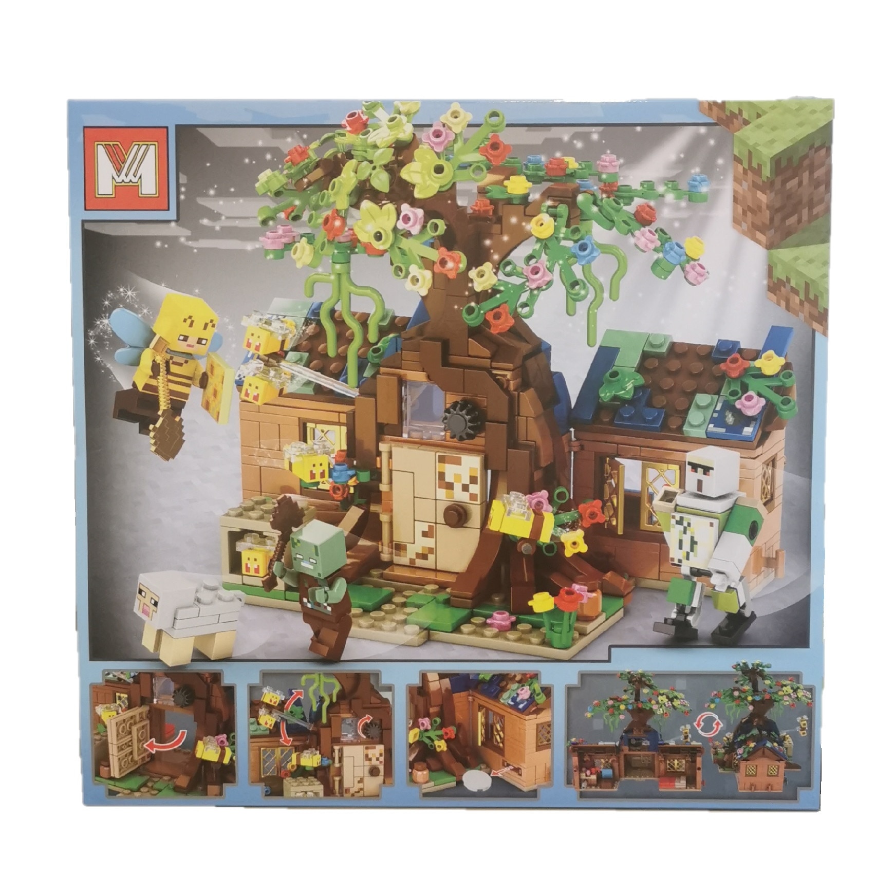 Set constructie MY WORLD of MineCraft, tip LeGo, Interactiv, 611 piese ...