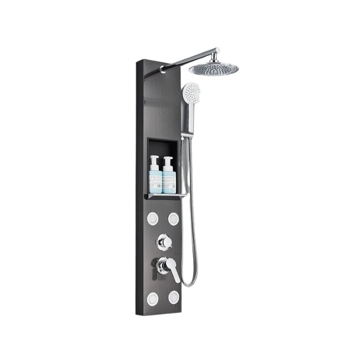 Panel dus, Blackswan, Tip M7001 model negru cu cap de dus, raft ...