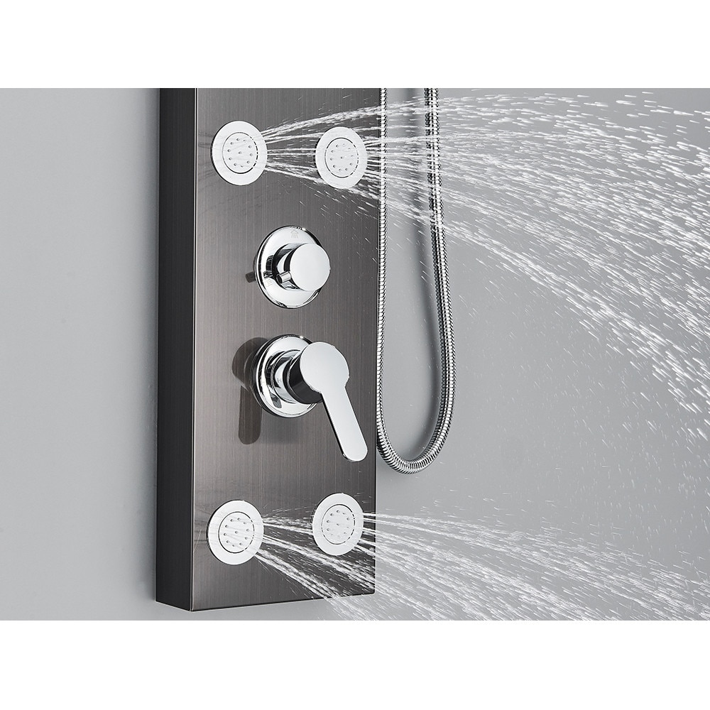 Panel dus, Blackswan, Tip M7001 model negru cu cap de dus, raft ...