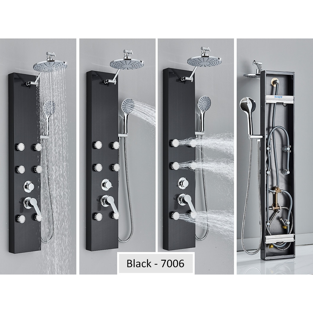 Panel dus, Blackswan, Tip M7006 model negru cu cap de dus si functii ...