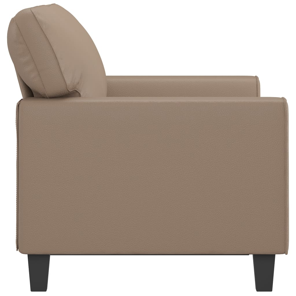 vidaXL 2 személyes cappuccino színű műbőr kanapé 120 cm 349010 - eMAG.hu