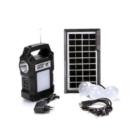 Kit solar GD-Lite 8060 dotat cu dispozitive USB cu 3 becuri LED ...