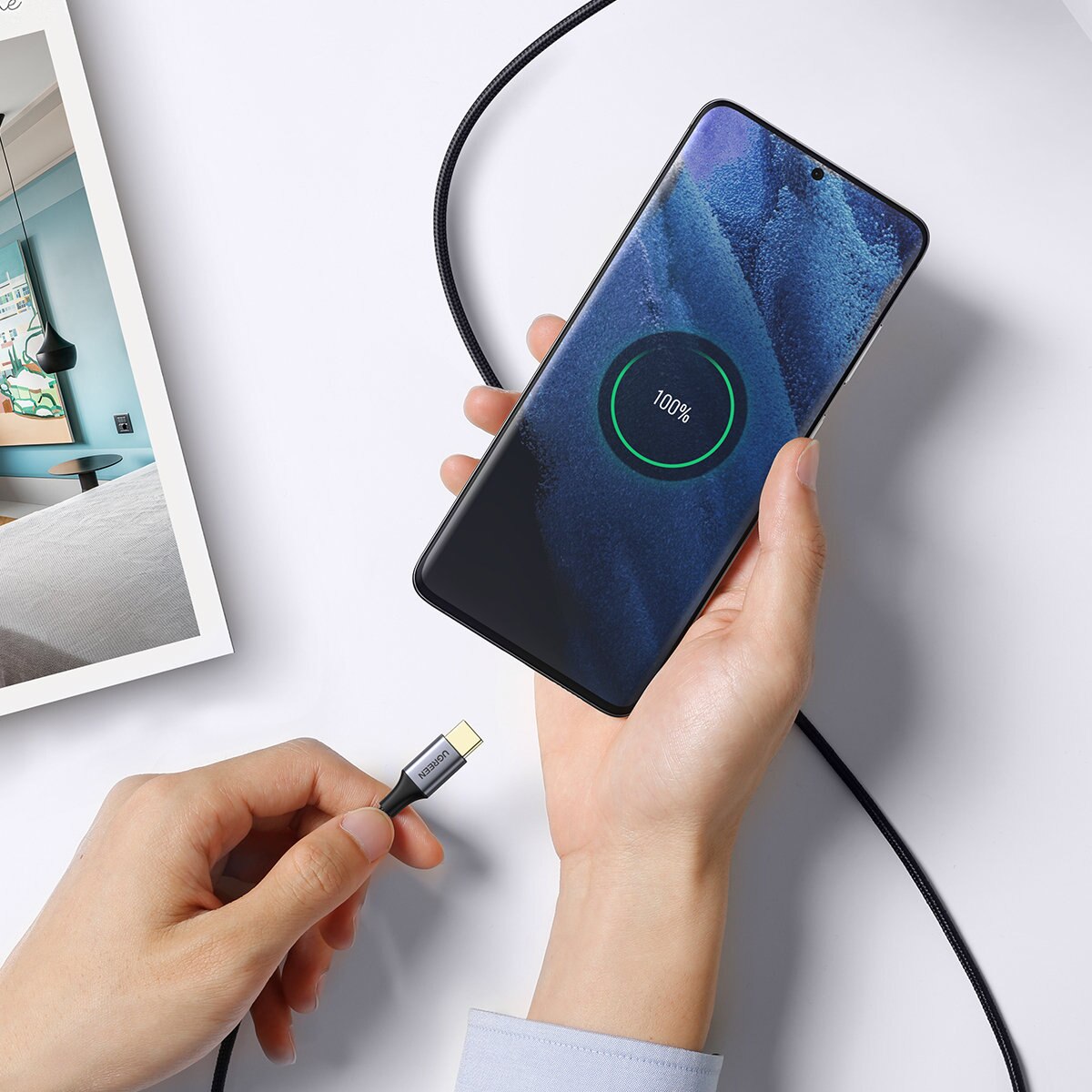 Cablu de date Ugreen, USB-C/USB, 2m, Negru - eMAG.ro