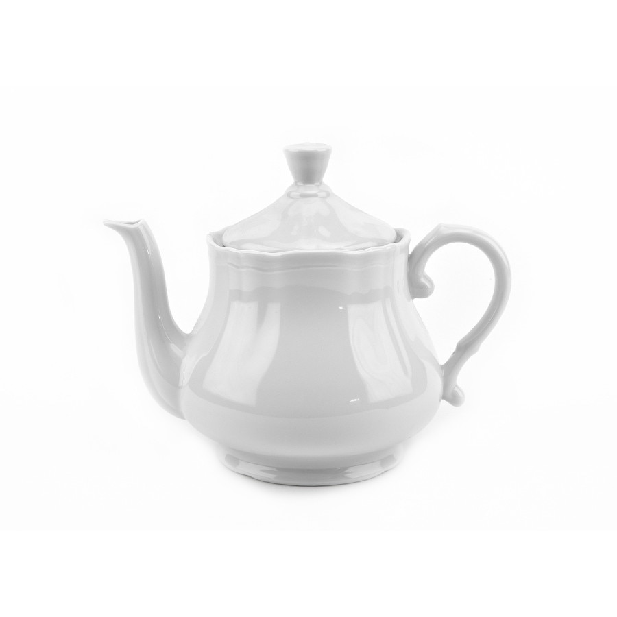Ceainic Castel, Karolina, Portelan, 1l, Alb - eMAG.ro