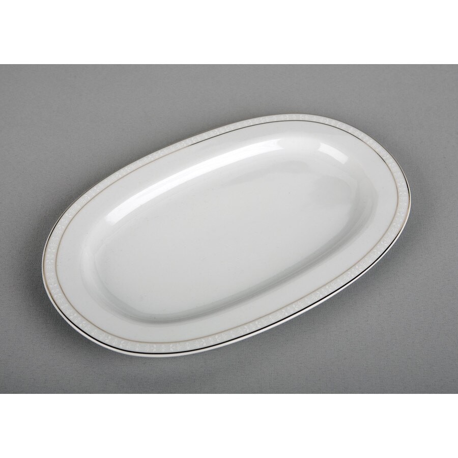 Овална чиния, Kristoff, порцелан, 33 см, бяла - eMAG.bg