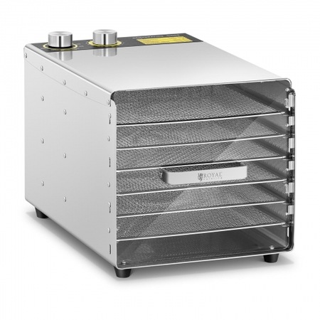 Deshidrator alimente Royal Catering, Inox, 6 tavi, 500 W, Argintiu ...