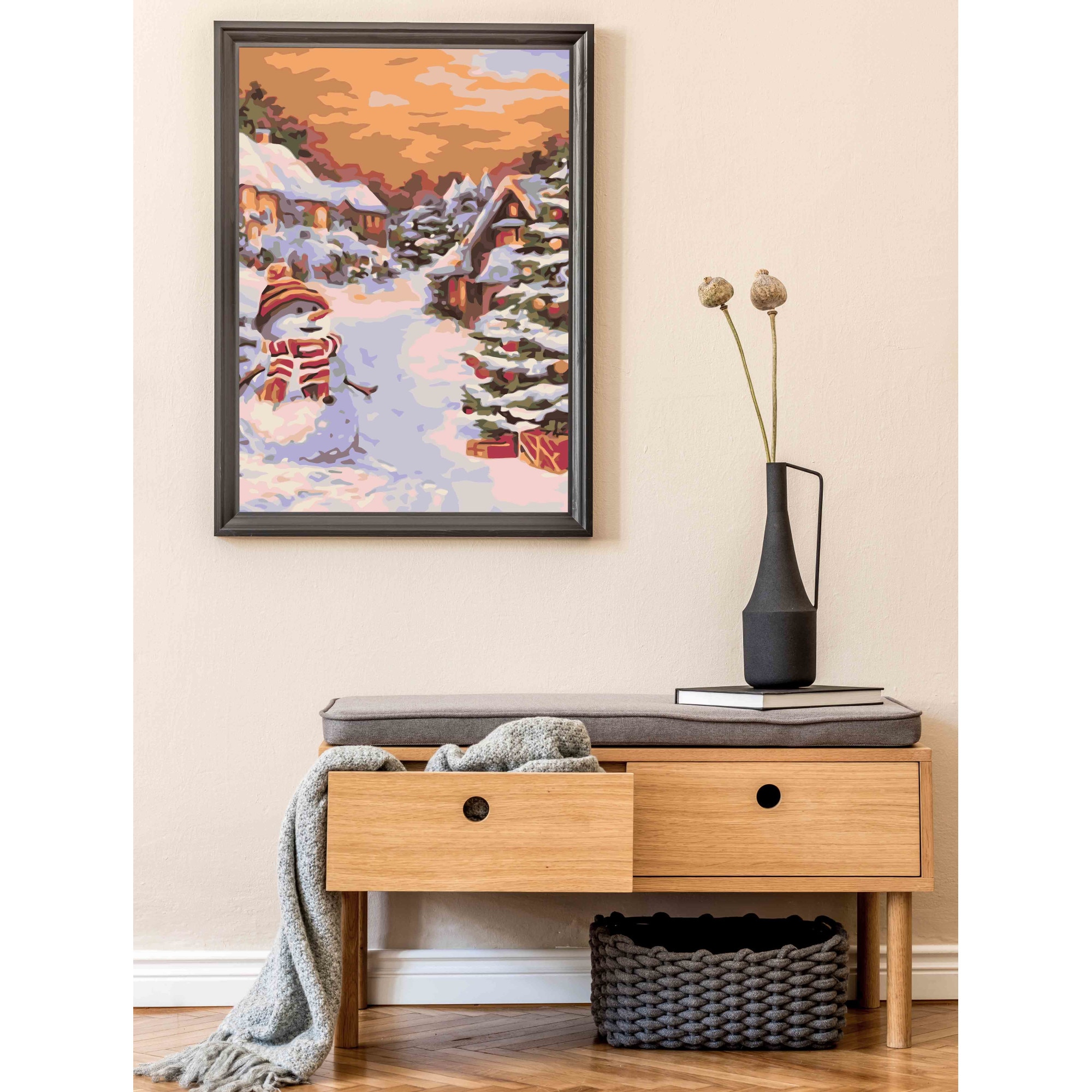 Set Pictura Pe Numere Om De Zapada 3181 Panza Bumbac Pe Rama Lemn 90x120 Cm Tablou Cu Schita