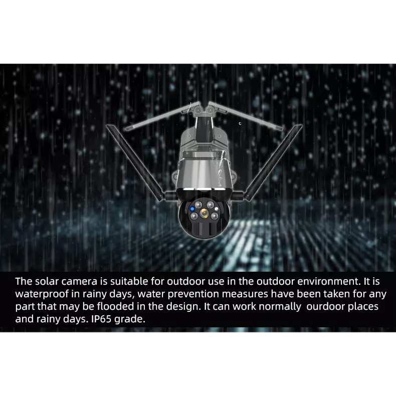 Camera de Supraveghere cu Panou Solar, Audio-Video Wi-Fi TSS-Q7N ...