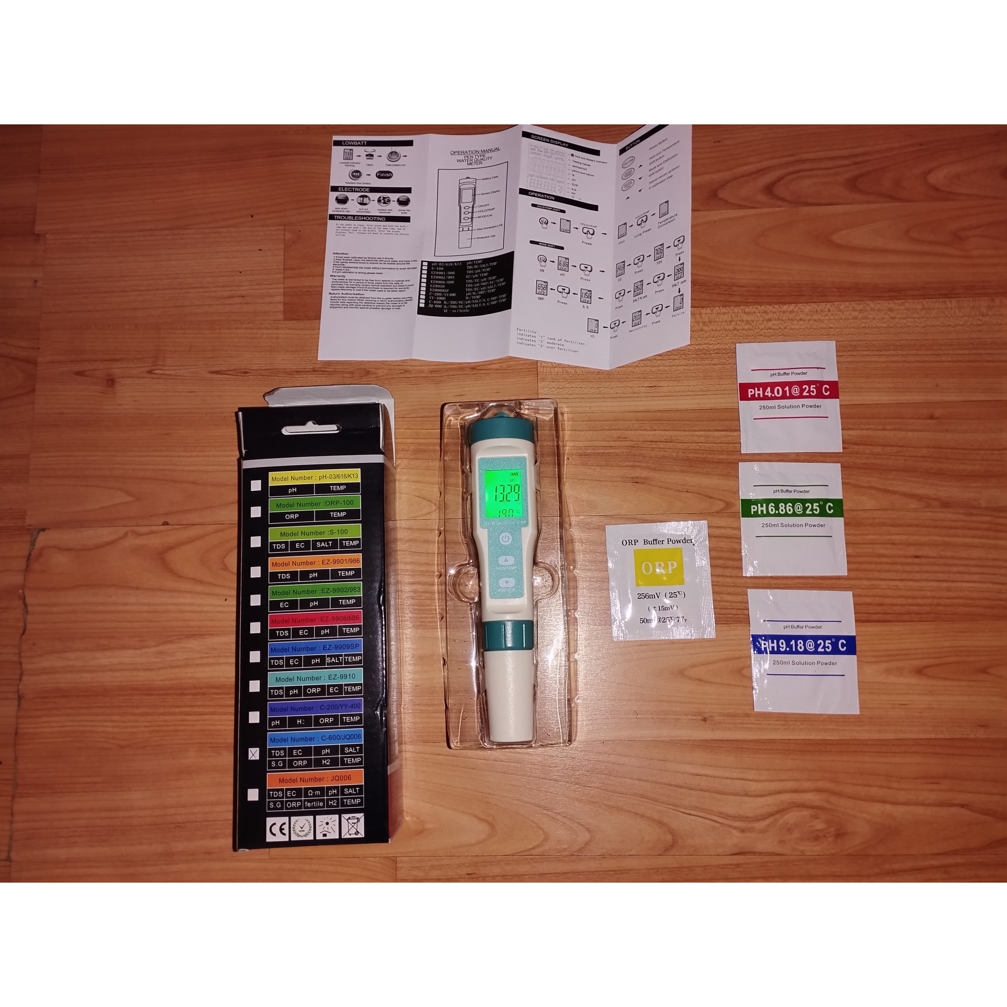 Tester Profesional Calitate Apa 7 in 1 de masurat salinitatea/PH/TDS/EC ...